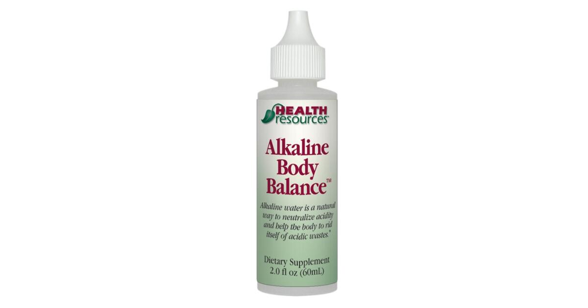 Alkaline Body Balance from Health Resources - PR.com