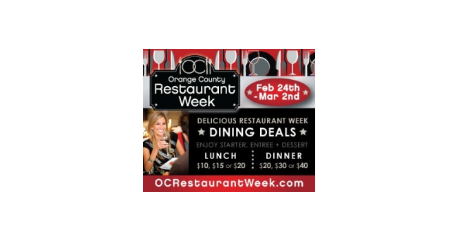 OC Restaurant Week Celebrates 5-Year Anniversary February 24 – March 2 ...