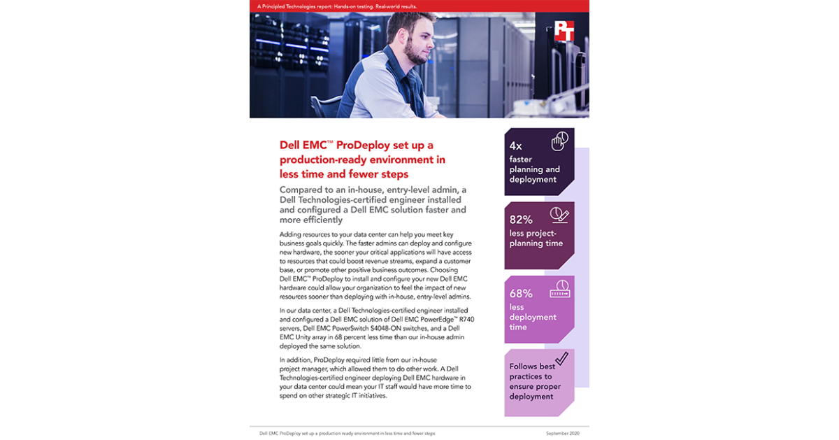 Principled Technologies Releases a Pair of Studies That Show Time ...