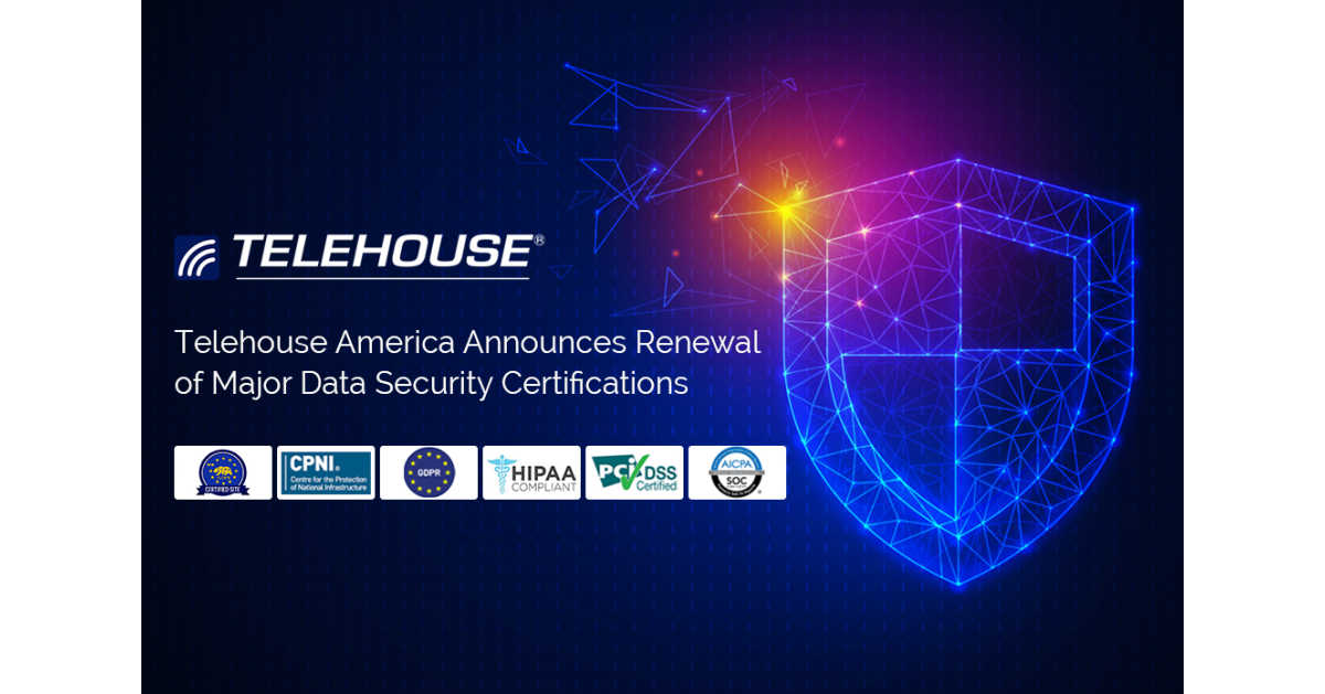 Telehouse America Announces Renewal of Major Data Security ...