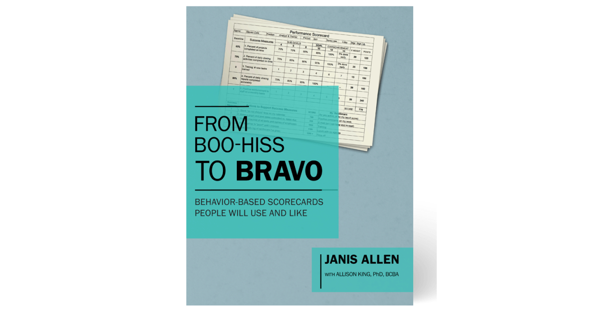 Brand New Book by Janis Allen - "From Boo-Hiss to Bravo: Behavior-Based ...