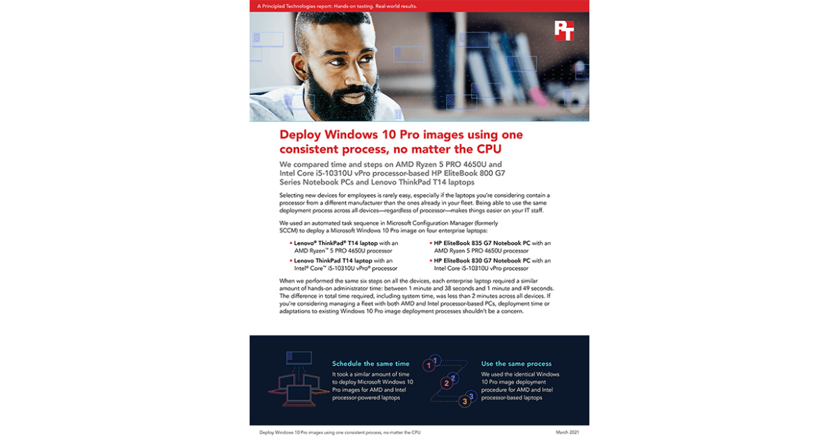 Principled Technologies Releases Study on OS Deployment in a Mixed-CPU ...