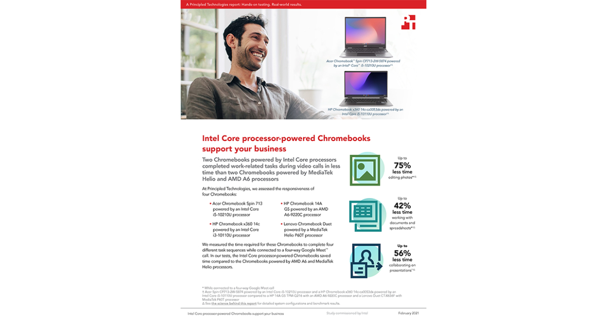 Chromebooks Powered by Intel Core i5 and Core i3 Processors Saved Time ...