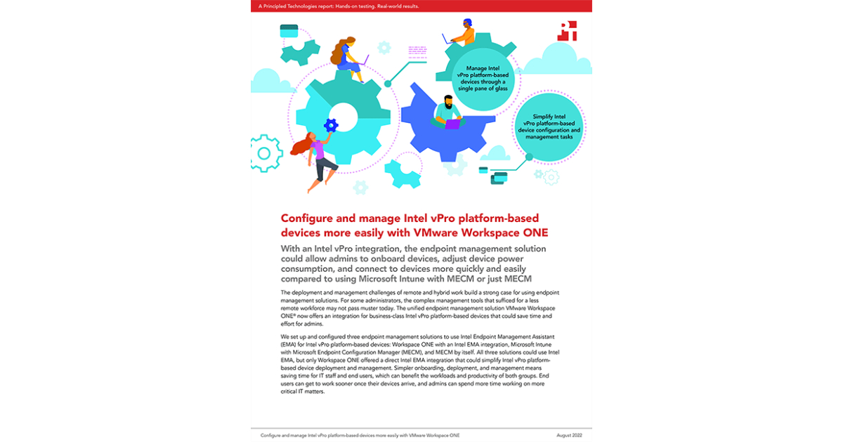 Principled Technologies Releases Study Comparing Three Endpoint ...