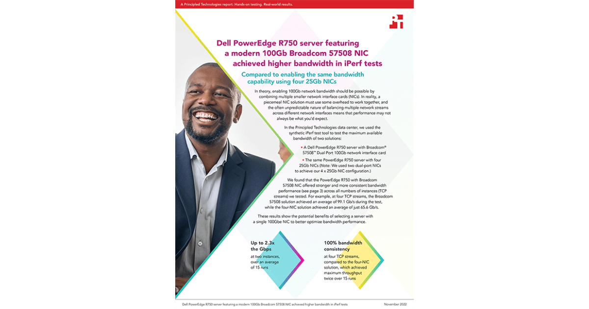 Principled Technologies Releases Studies Comparing the Networking ...