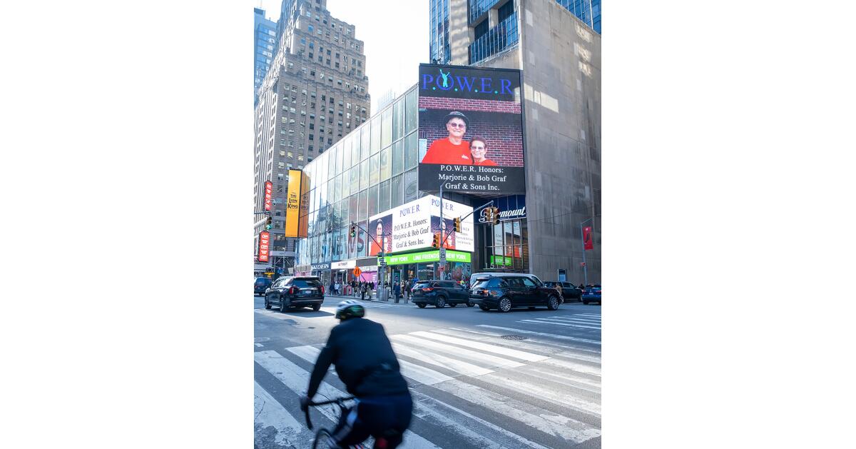 Marjorie A. Graf of Graf & Sons, Inc. Showcased on Times Square ...
