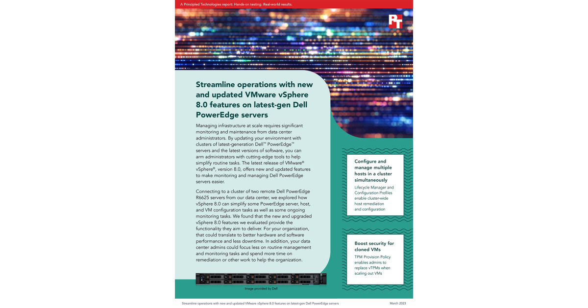 Principled Technologies Sees Management and Monitoring Benefits When ...