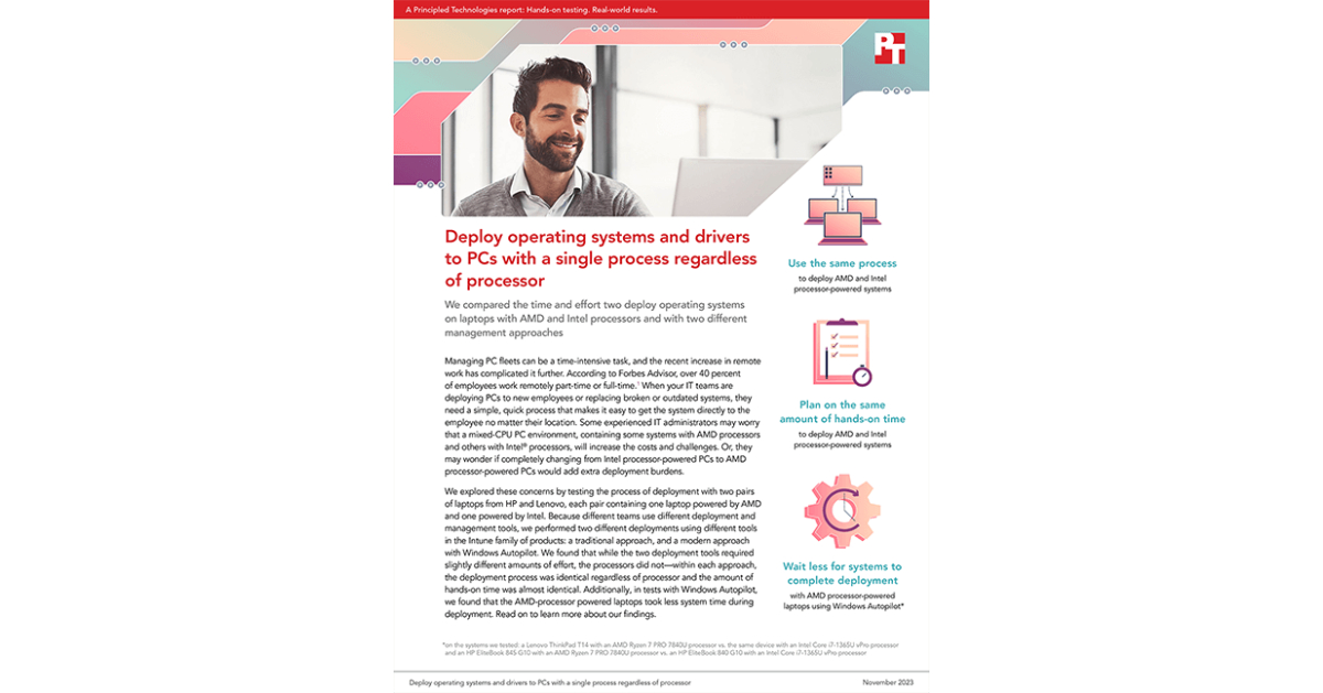 Principled Technologies Releases New Report Showing That IT Admins Can Deploy Operating Systems ...