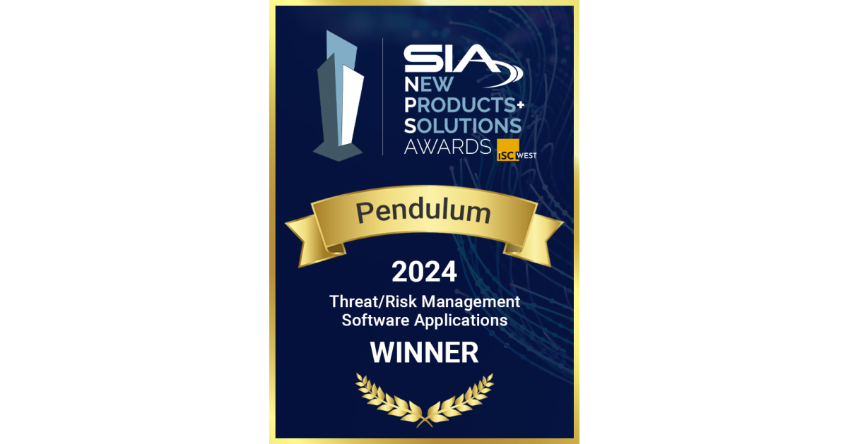 Pendulum Intelligence Wins SIA 2024 Best in Threat / Risk Management Software Applications Award ...