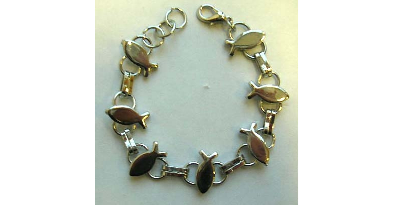 Fashion bracelet in multi fish on circle pattern design from ...