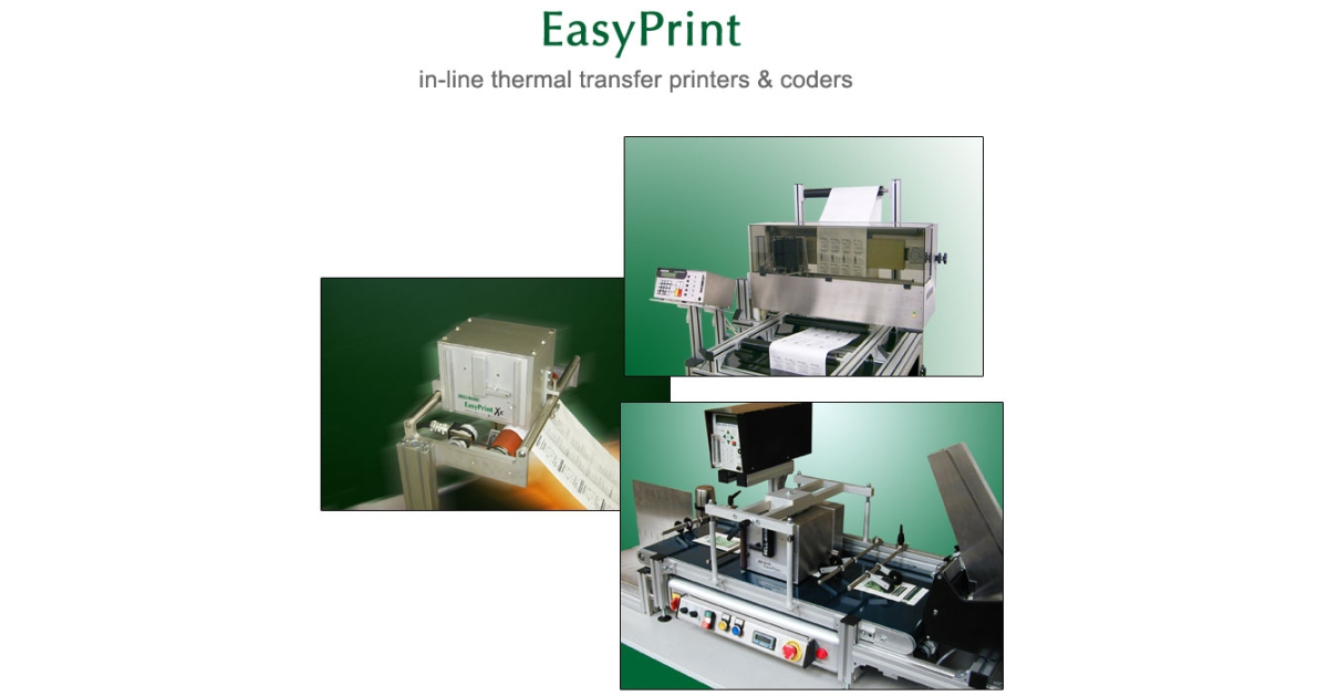 EasyPrint in-line thermal transfer printers & coders from Bell-Mark ...